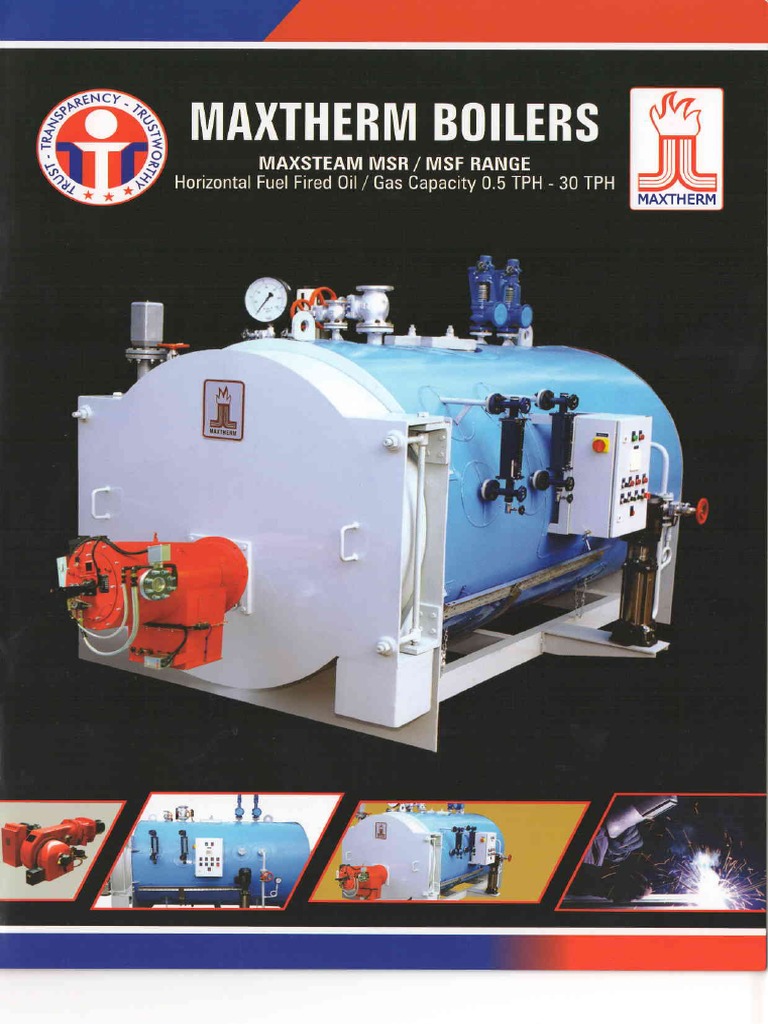 Maxtherm - MSR-MSF Range Boilers | PDF | Boiler | Energy Technology