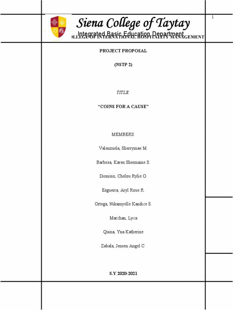 Project Proposal | Download Free PDF | Poverty | Poverty & Homelessness