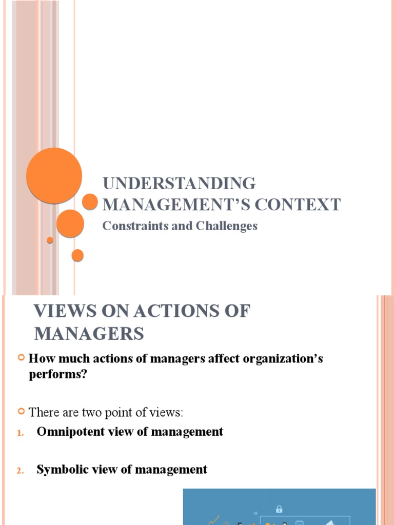Understanding Management'S Context: Constraints and Challenges | PDF | Employment | Business Cycle
