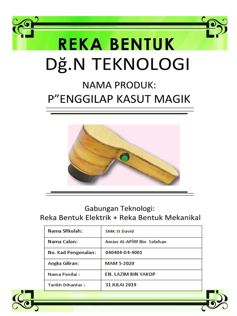 Nathan Contoh Laporan Projek RBT Tingkatan 3 Complete 1 | PDF