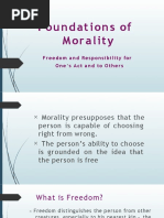 Freedom As A Foundation of Moral Act | PDF | Free Will | Rationality