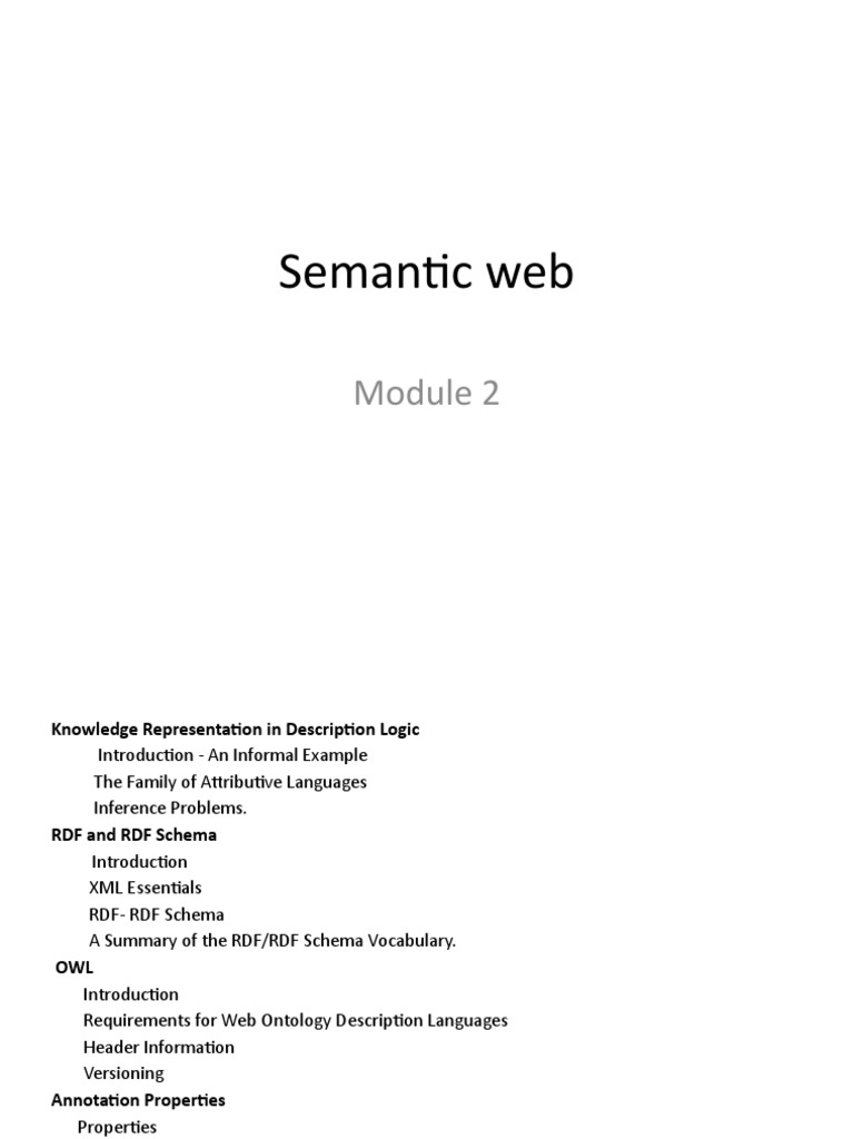 Semantic Web Knowledge Representation | PDF | Resource Description Framework | Xml Schema