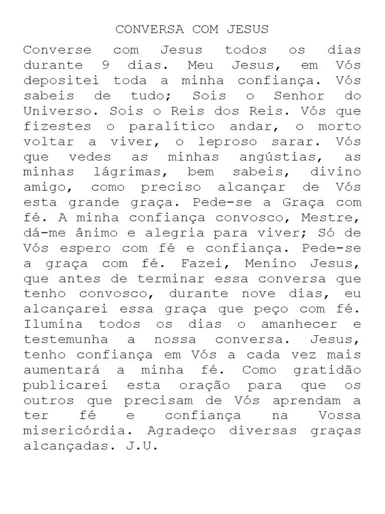 Conversa Com Jesus | PDF