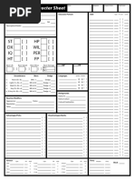 Delta Green Character Sheet | PDF