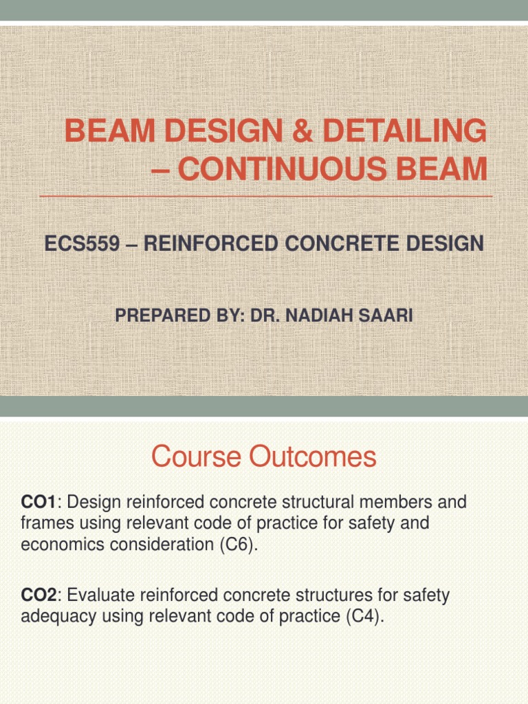Cont Beam Design | Download Free PDF | Beam (Structure) | Bending