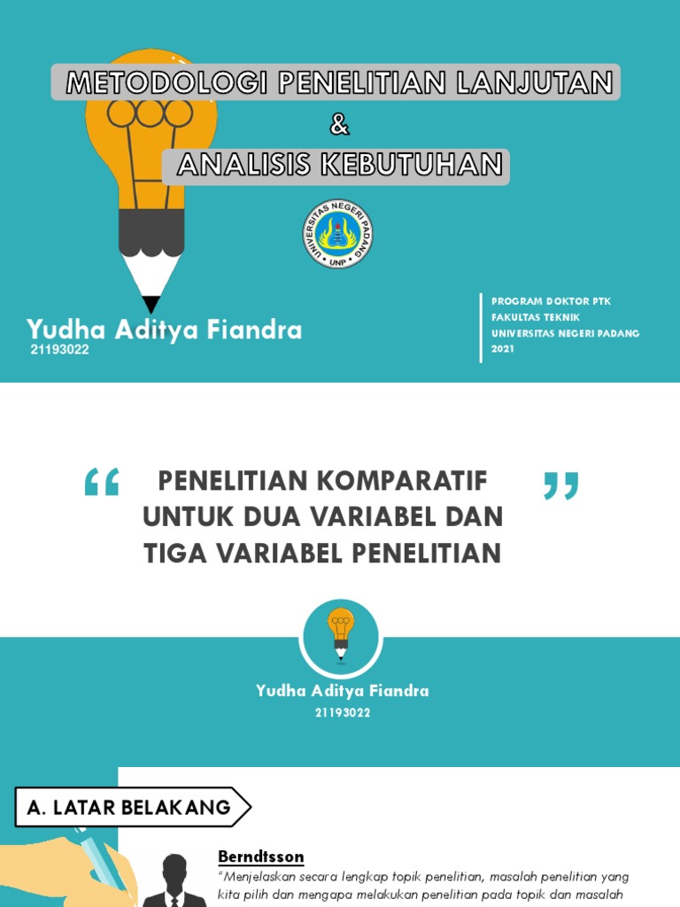 Resume Penelitian Komparatif - Yudha Aditya Fiandra - S3 PTK FT UNP | PDF | Komputer