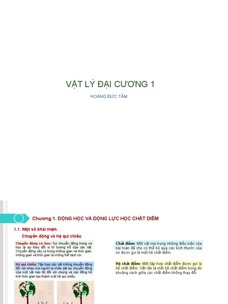 Bai Giang Vat Ly Dai Cuong 1 | PDF