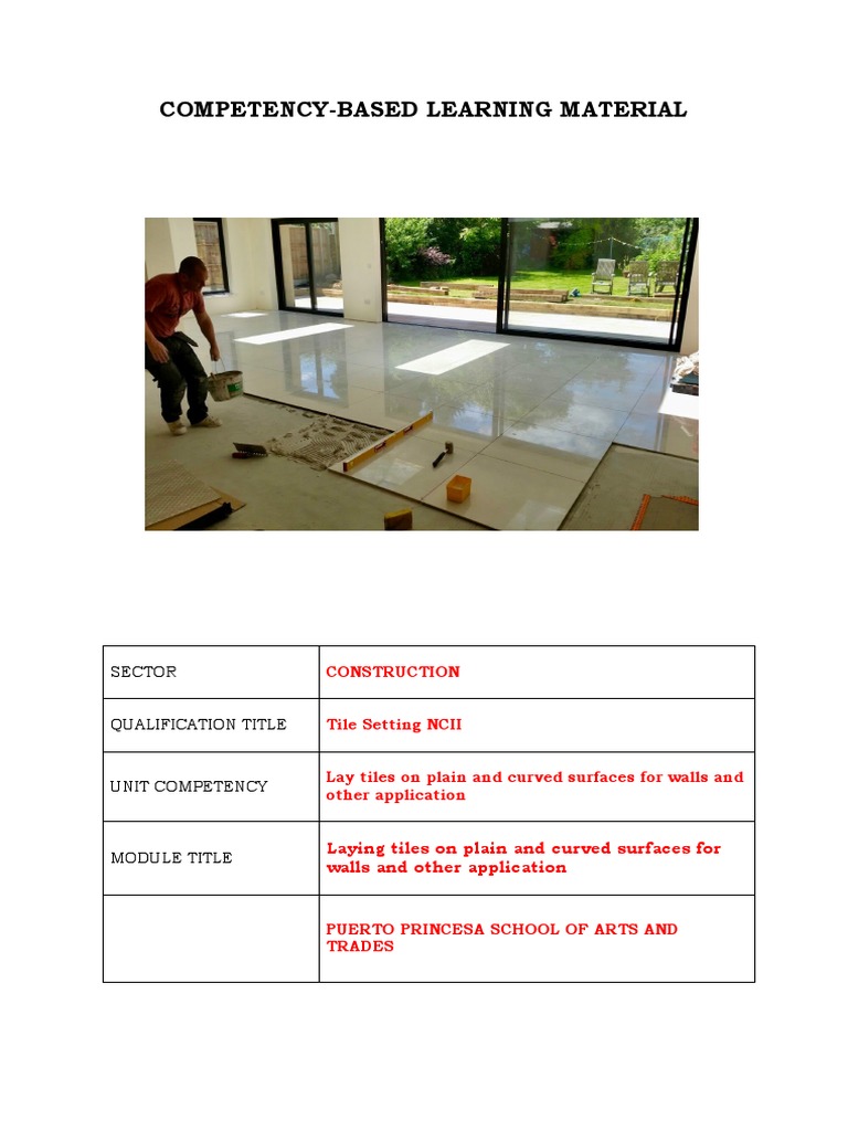 CBLM Sample For TMI | PDF | Personal Protective Equipment