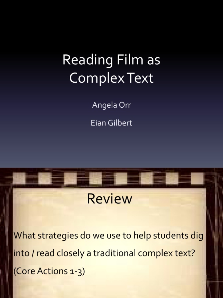 Reading Film As Complex Text | PDF | Camera