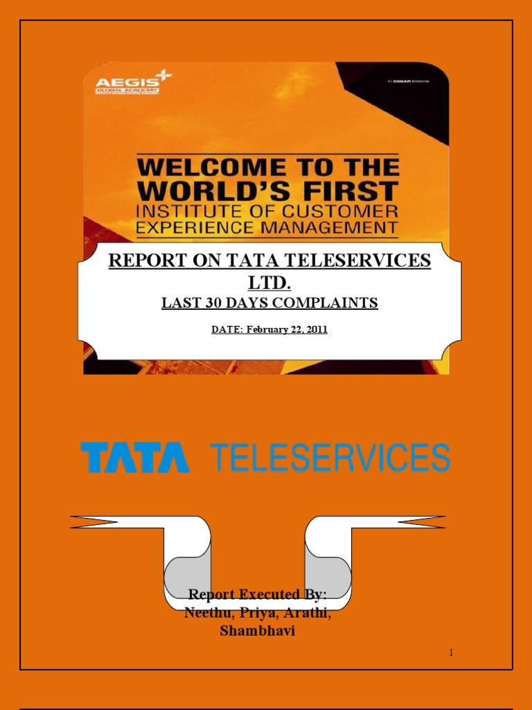 30 Days Complains (TTSL REPORT) | PDF | Telecommunications | Business