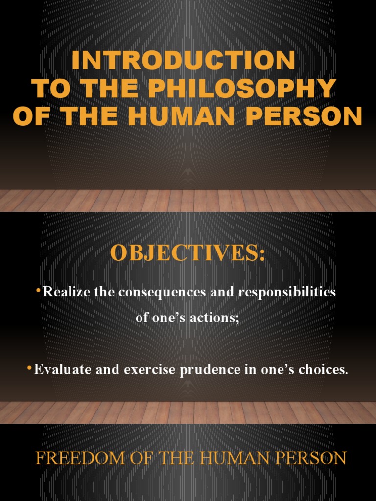 Freedom of The Human Person | PDF | Aristotle | Reason