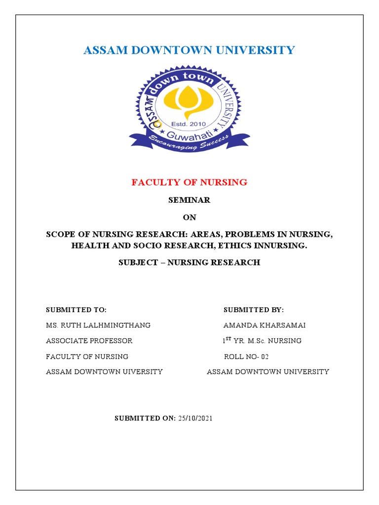 Scope of Nursing Research, Ethics | PDF | Nursing | Informed Consent