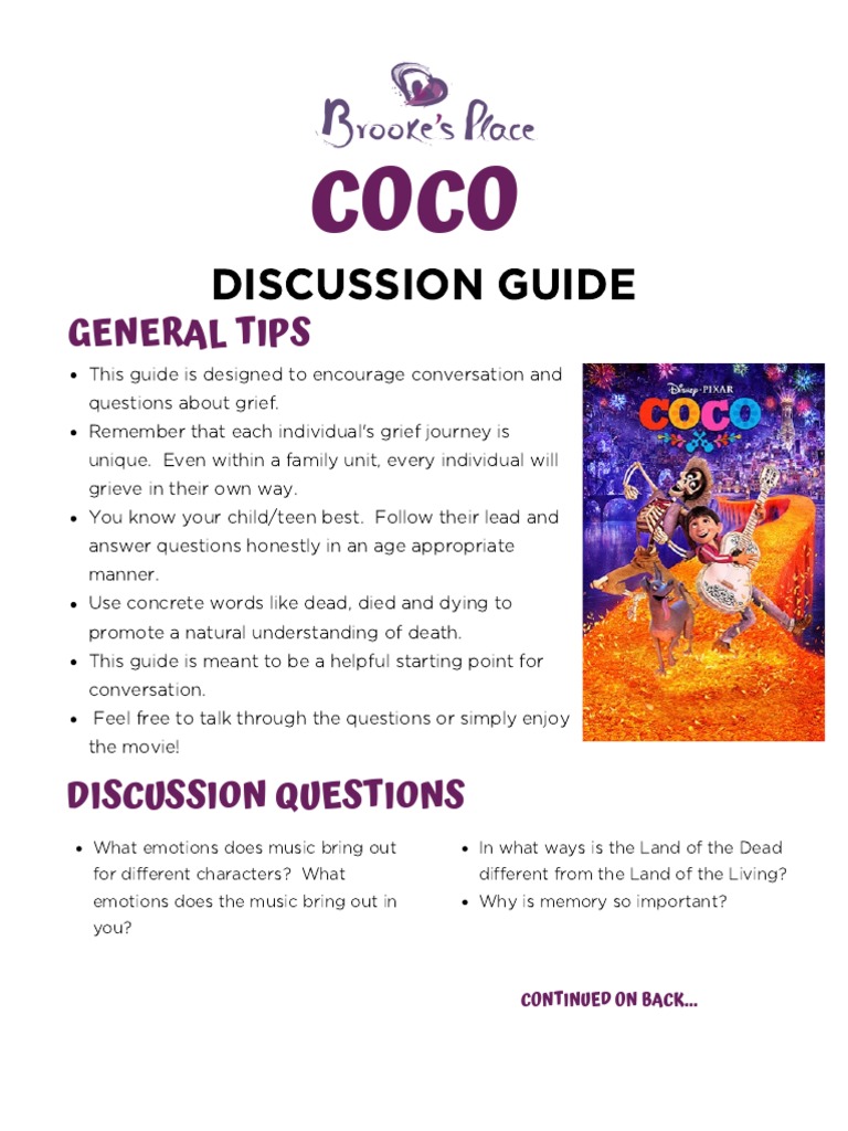 Coco Discussion Guide | PDF