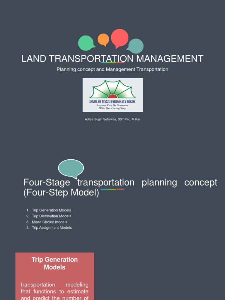 Land Transportation Planning Overview | PDF | Transport | Economies