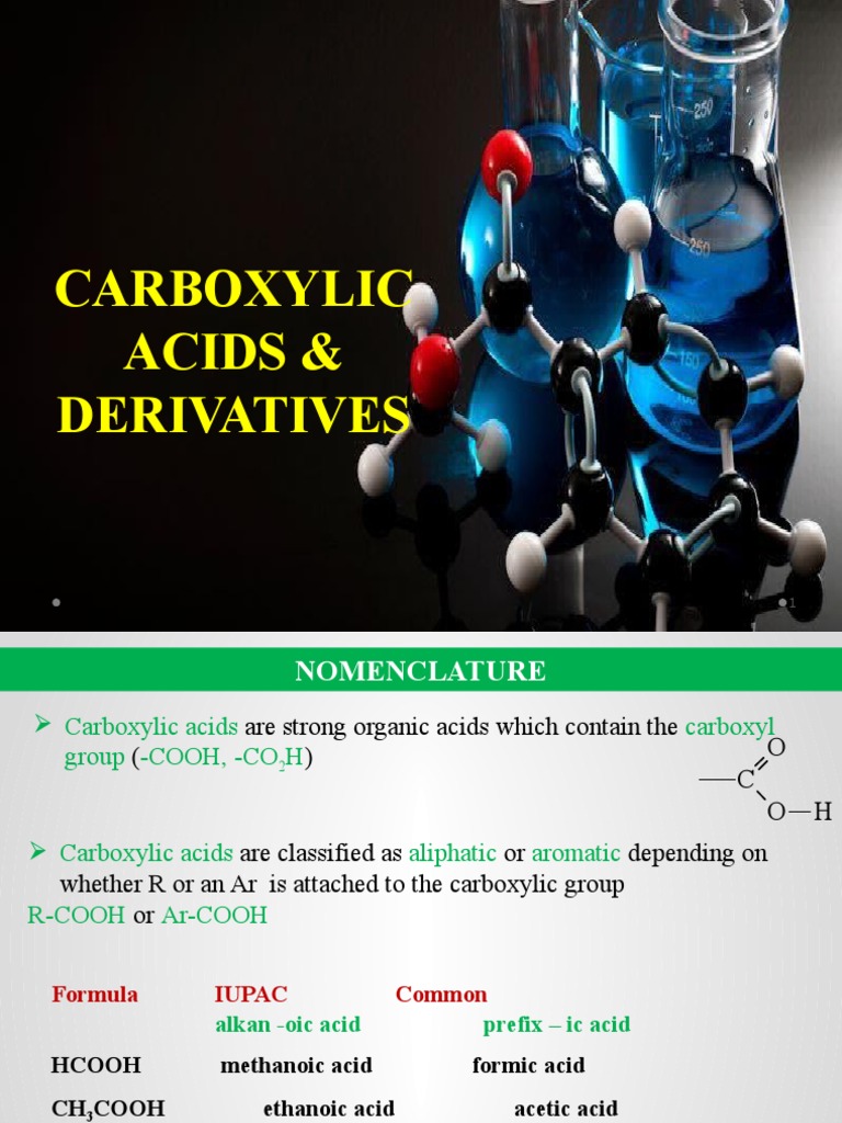 Carboxylic Acid | PDF | Carboxylic Acid | Hydrogen Compounds