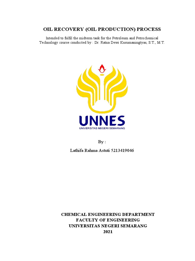 Oil Production Recovery Methods | PDF | Petroleum | Enhanced Oil Recovery