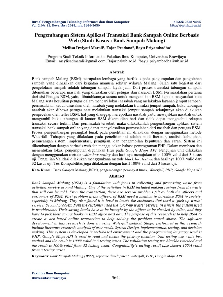 Bank Sampah Malang (BSM) | PDF