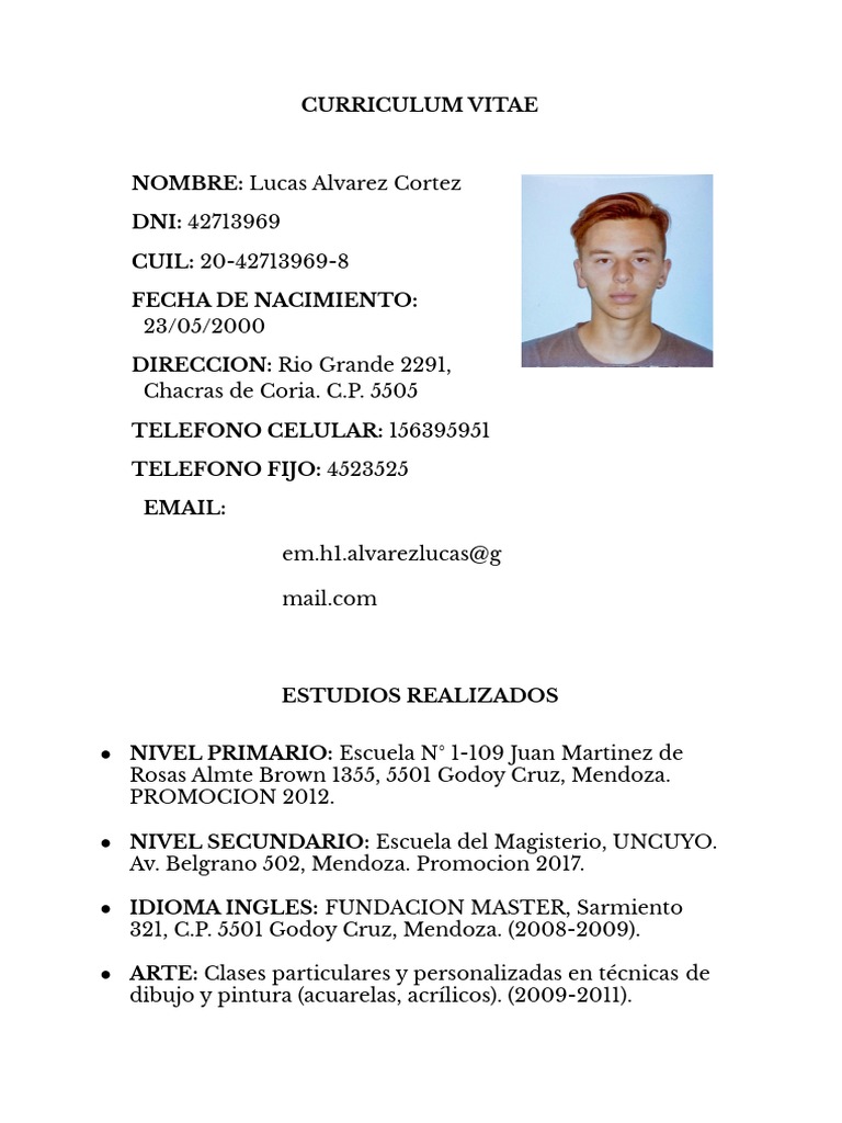CV Lucas | PDF