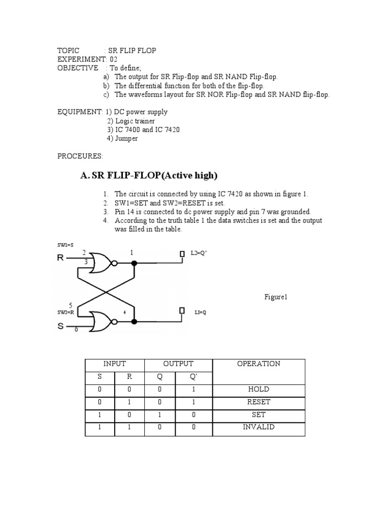 Flip Flop | PDF | Electrical Circuits | Digital Electronics