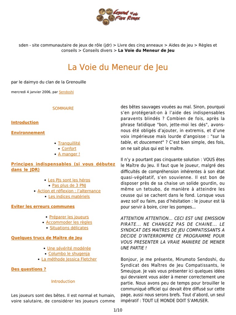 Article 3137 | PDF | Samouraï | Jeux de rôle sur table