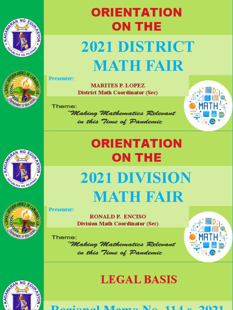 2021 Orientation Math Fair | PDF | Computer File | Mathematics