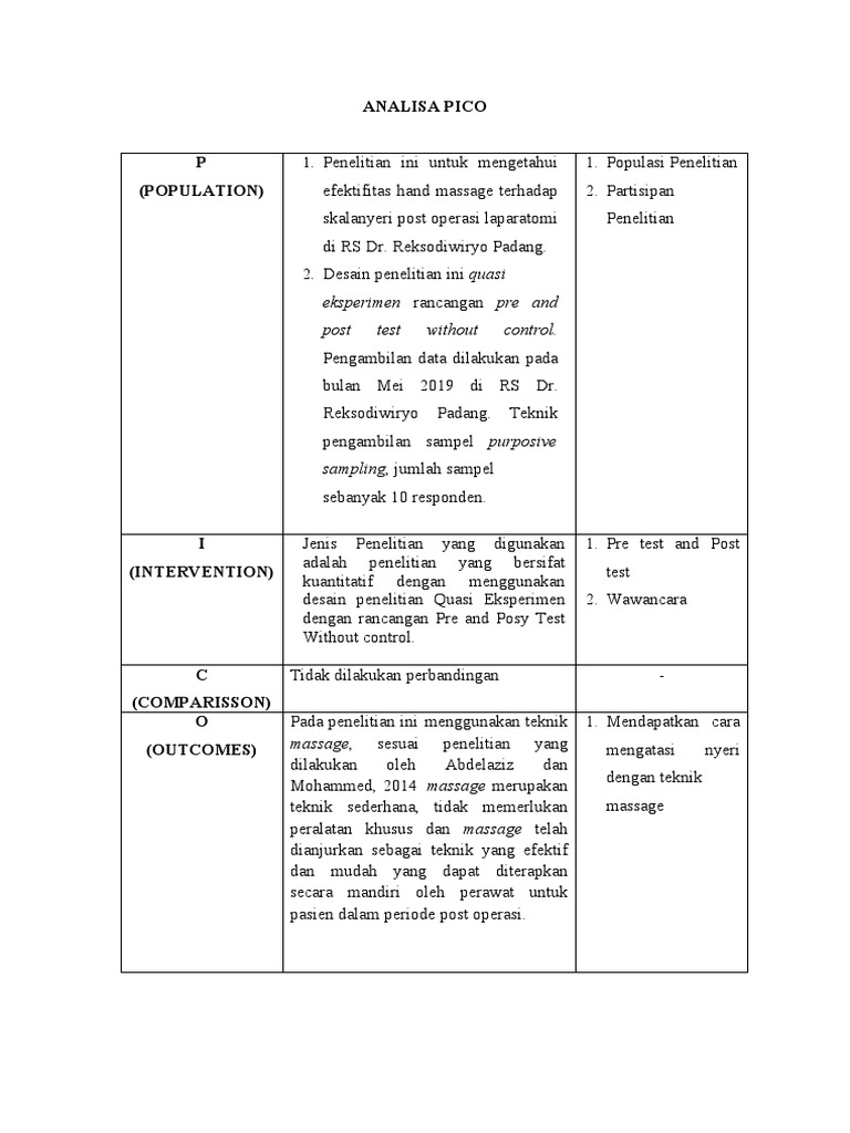 Analisa Pico | PDF