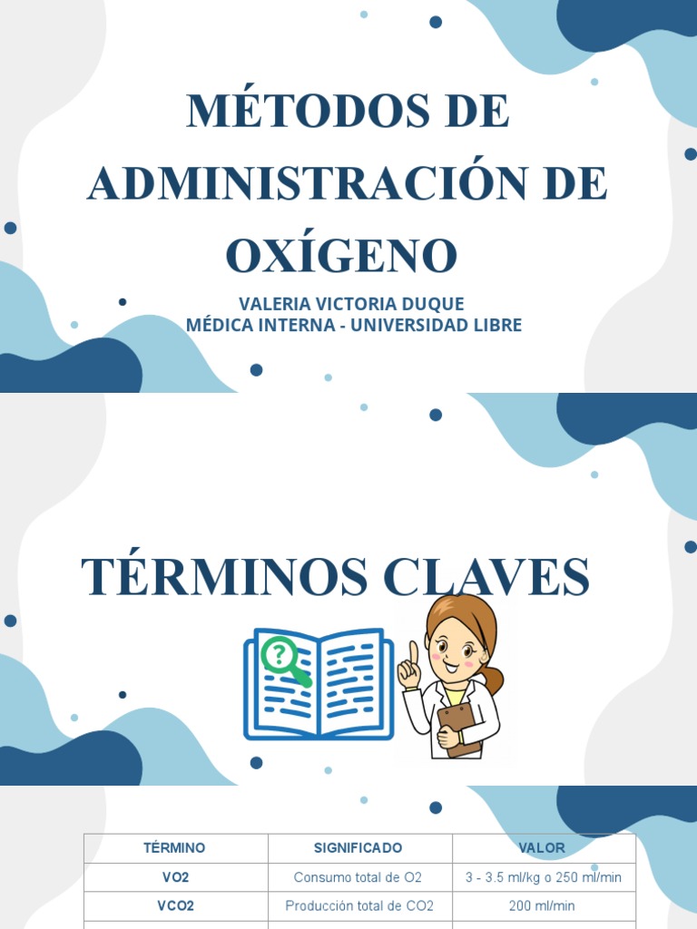 Métodos de Administración de Oxígeno | PDF | Hipoxia (médica ...