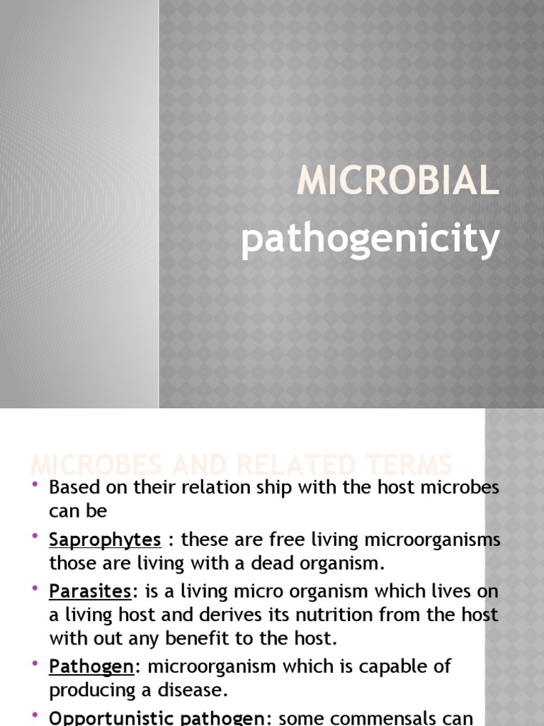 Understanding Microbial Pathogenicity | PDF | Transmission (Medicine ...