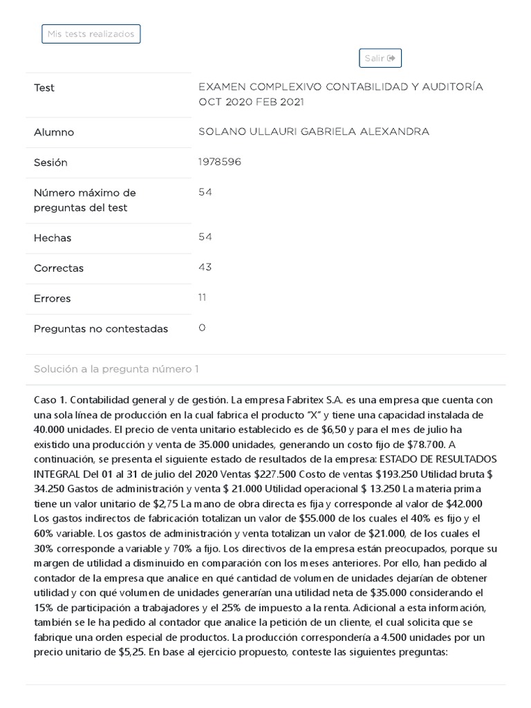Ex Comp Abril 2021 | PDF | Bancos | Estado de resultados