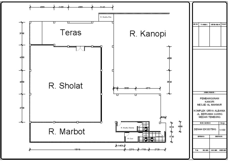 Denah Eksisting | PDF