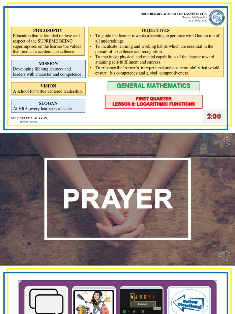 Gen Math Lesson 8 Logarithmic Functions | PDF | Exponentiation | Logarithm