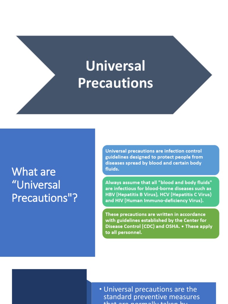 Universal Precaution | PDF