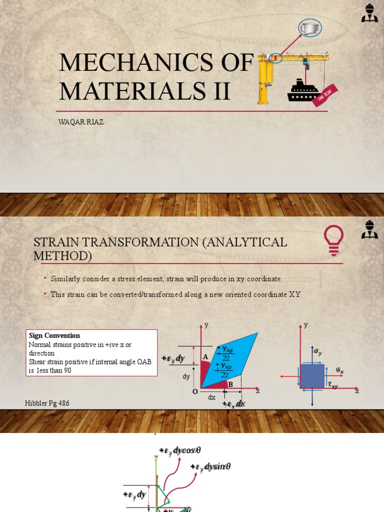 Strain Transformation Using Analytical and Mohr's Circle Methods ...