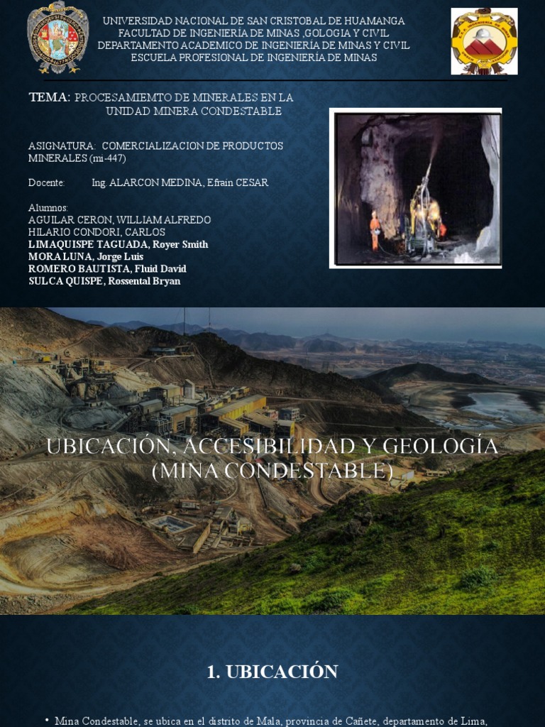 Minera Condestable S.A | PDF | Minería | Chimenea