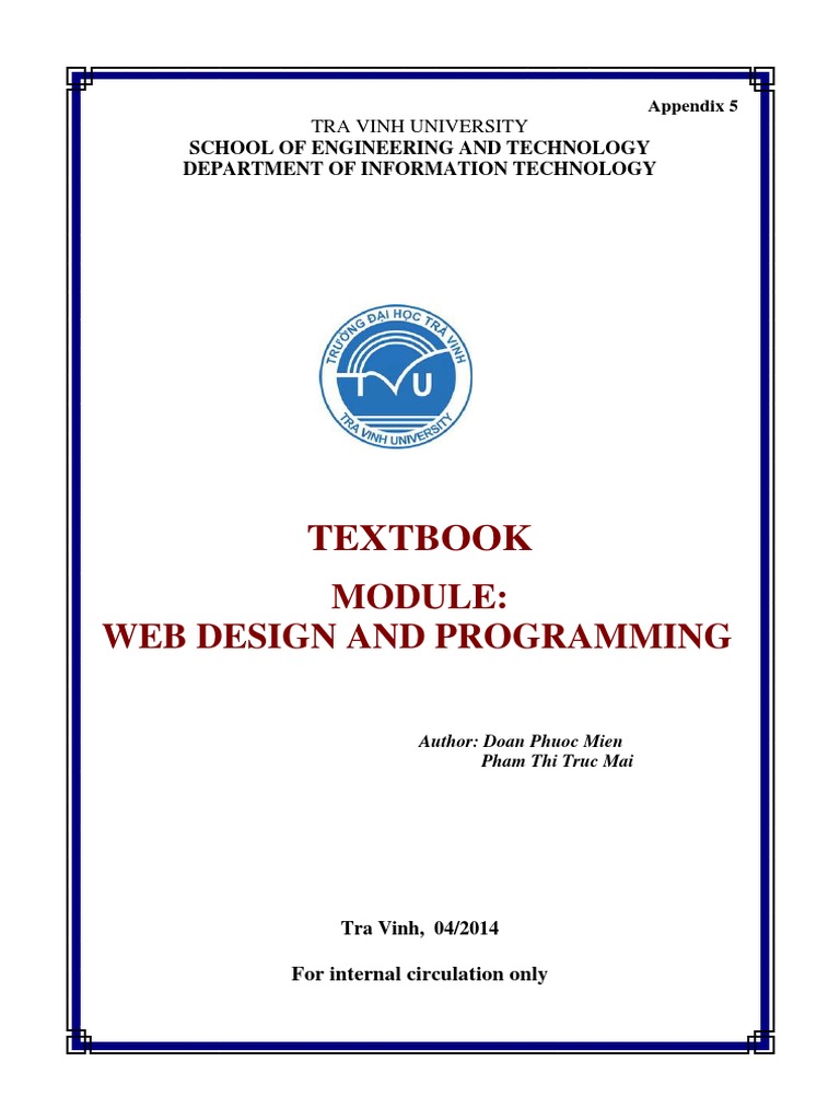 Web Design and Programming Textbook | PDF | Html Element | Php