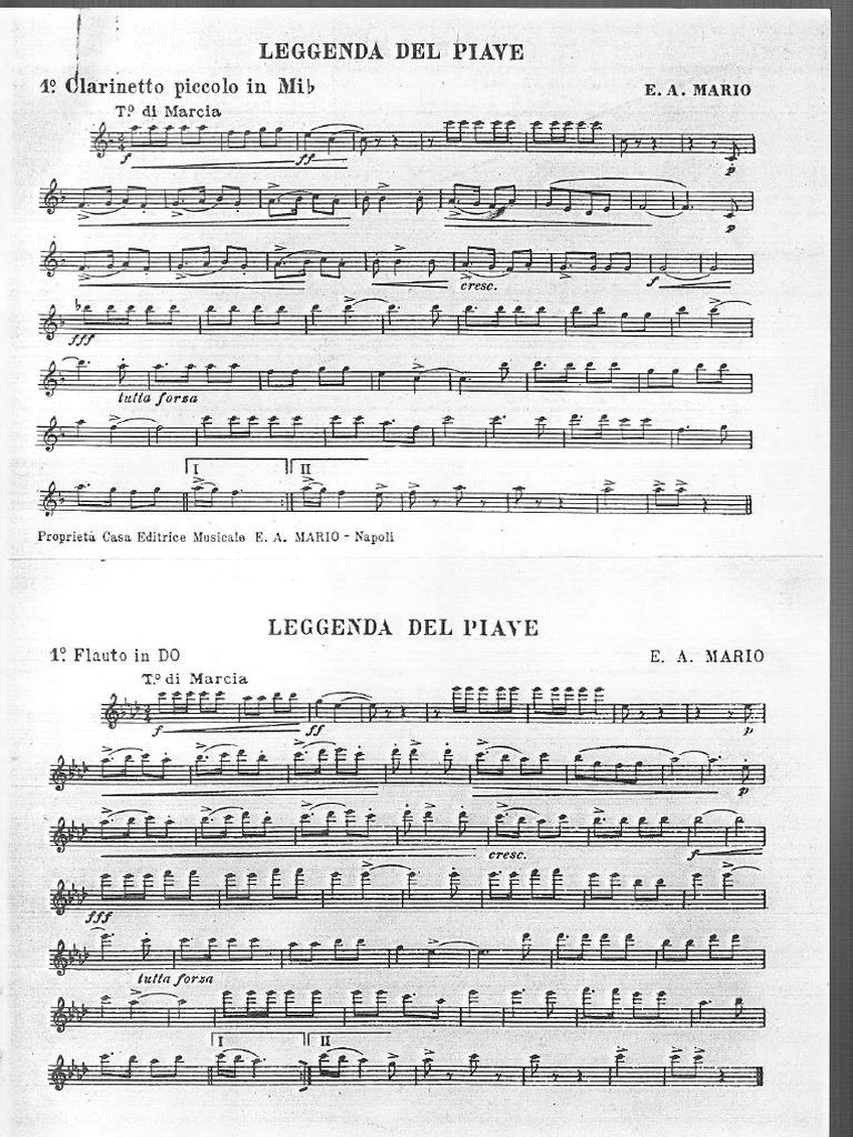 Leggenda Del Piave PDF | PDF
