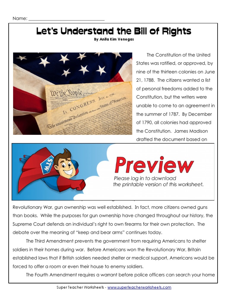 Understanding the Bill of Rights | PDF | United States Bill Of Rights ...