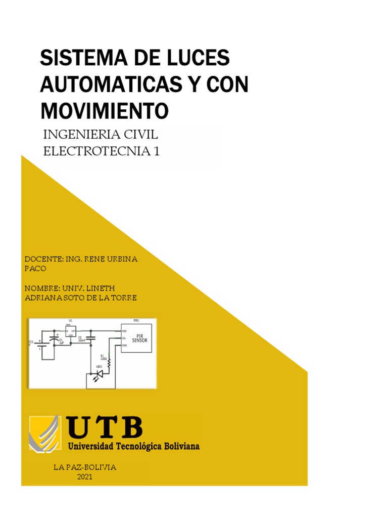 Sistema de luces automáticas con movimiento: armado de un prototipo y ...