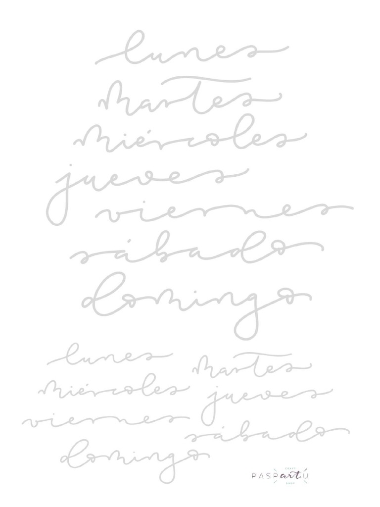 Plantillas Lettering Dias 3.compressed | PDF