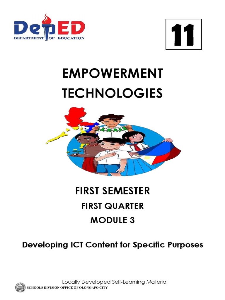 Empowerment Technologies Quarter 1, Module 3 | PDF | Microsoft Excel ...