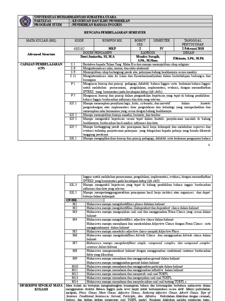 RPS Advanced Structure | PDF
