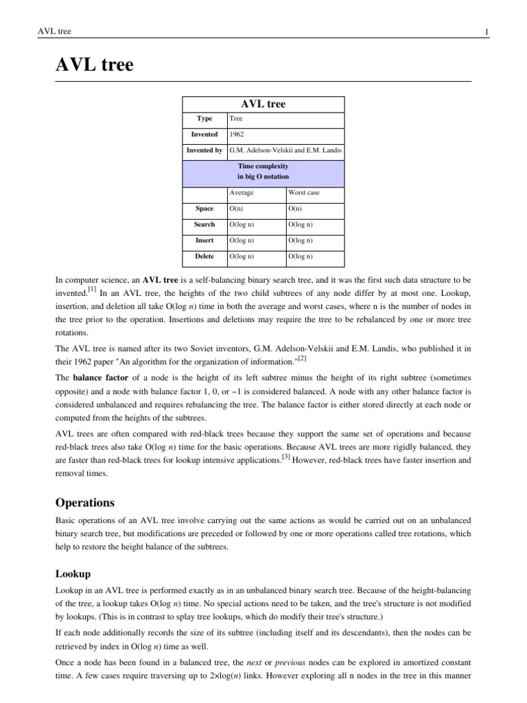 Avl | Download Free PDF | Algorithms And Data Structures | Areas Of Computer Science