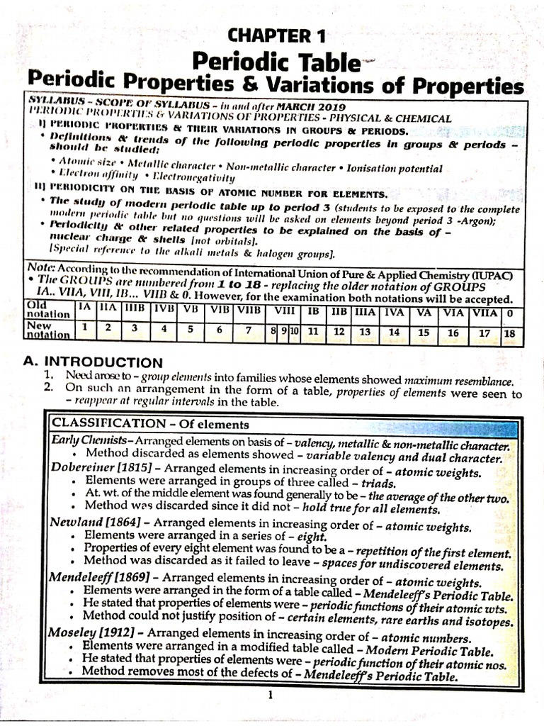 Chemistry Lesson 1 | PDF