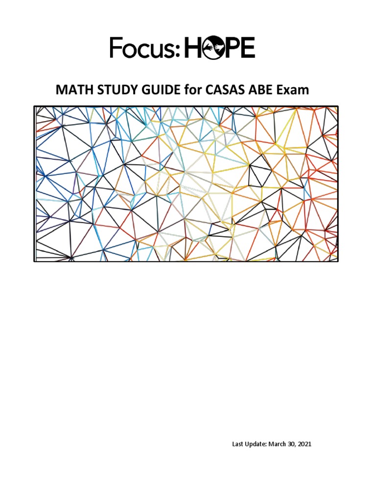 CASAS Math Study Guide MARCH 30 2021 (1) (1) - 1 | PDF | Fahrenheit | Area