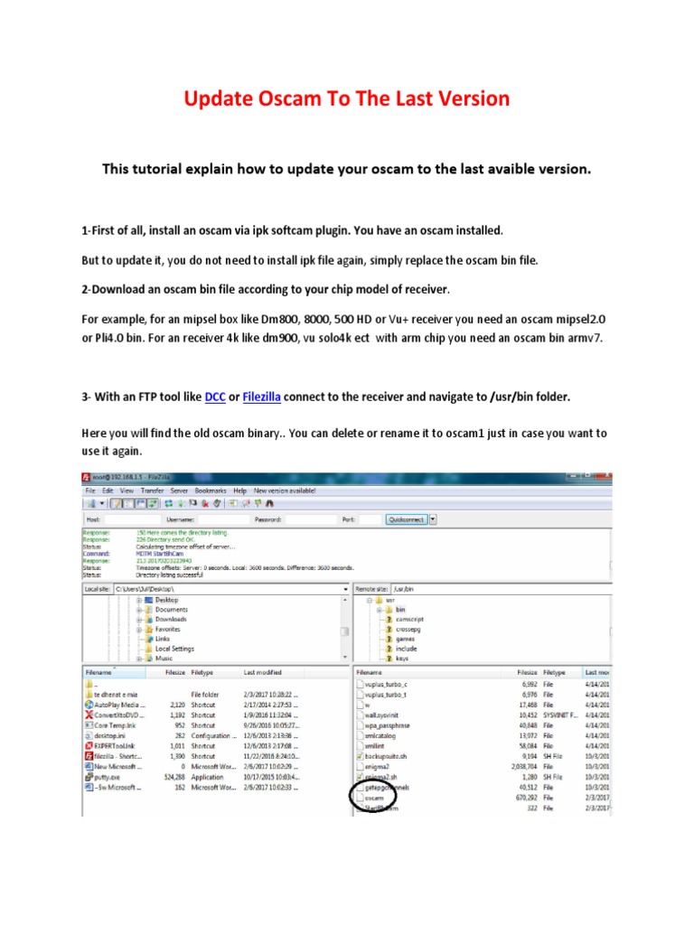(HOW TO) Update Oscam To The Last Version | PDF | Computers