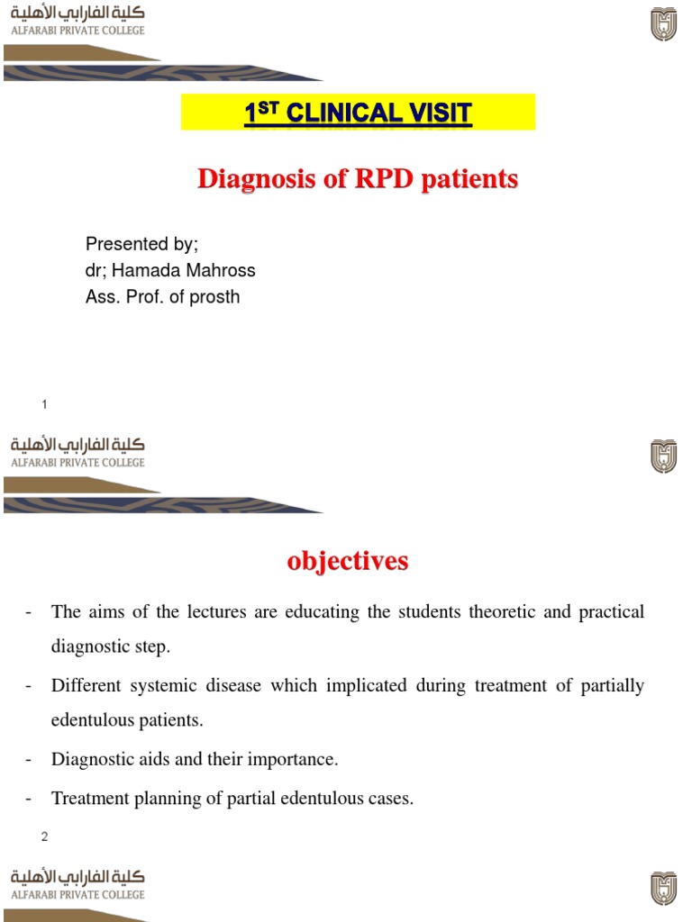 2 - Diagnosis and Treatment Planning | PDF | Medical Diagnosis | Dentures