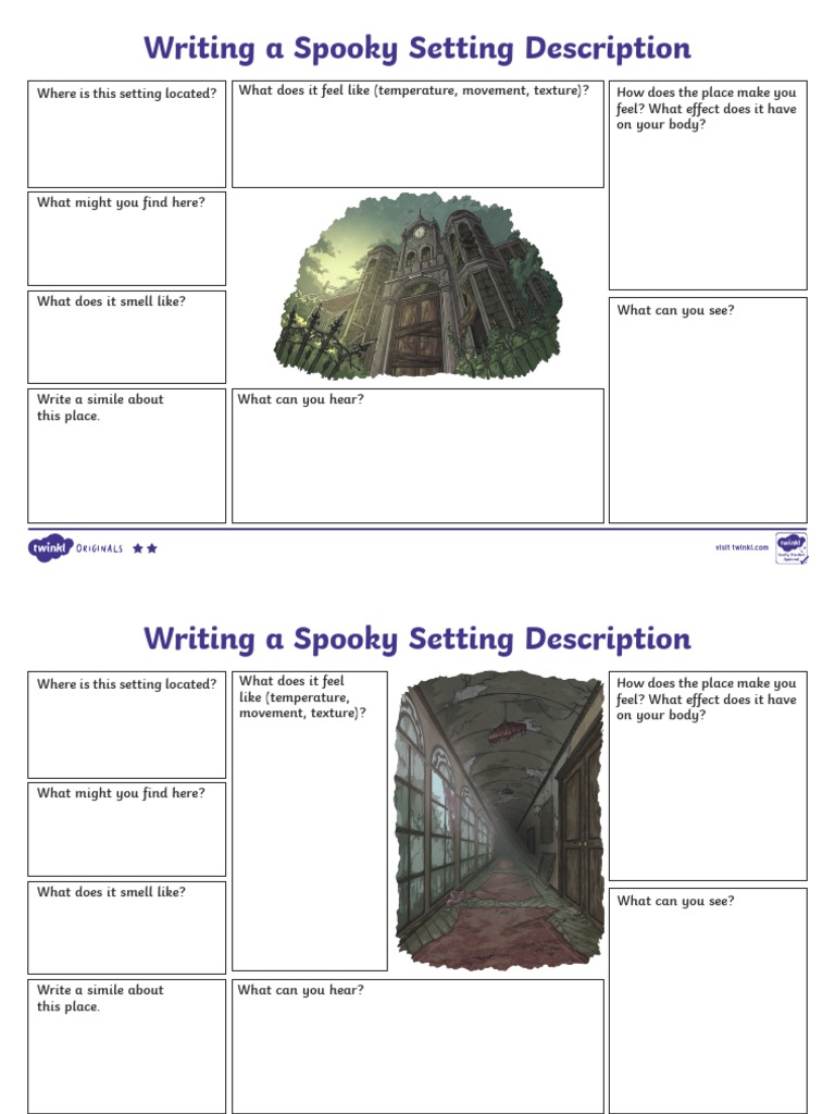 Writing A Spooky Setting | PDF | Language Arts & Discipline