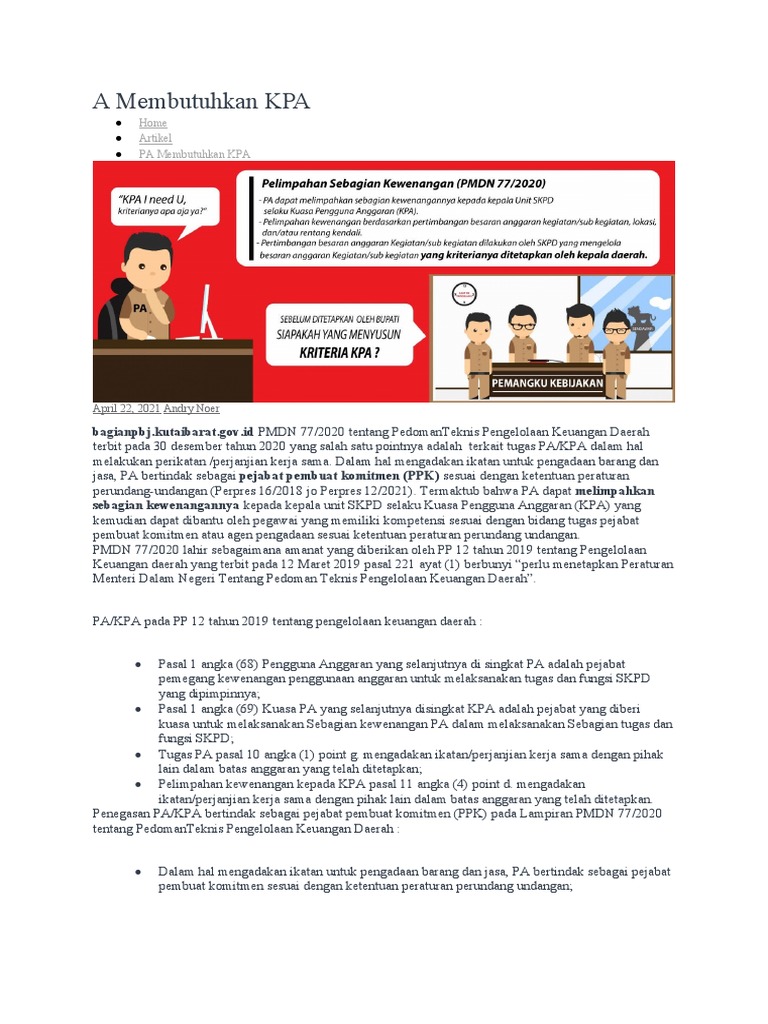 A Membutuhkan KPA | PDF