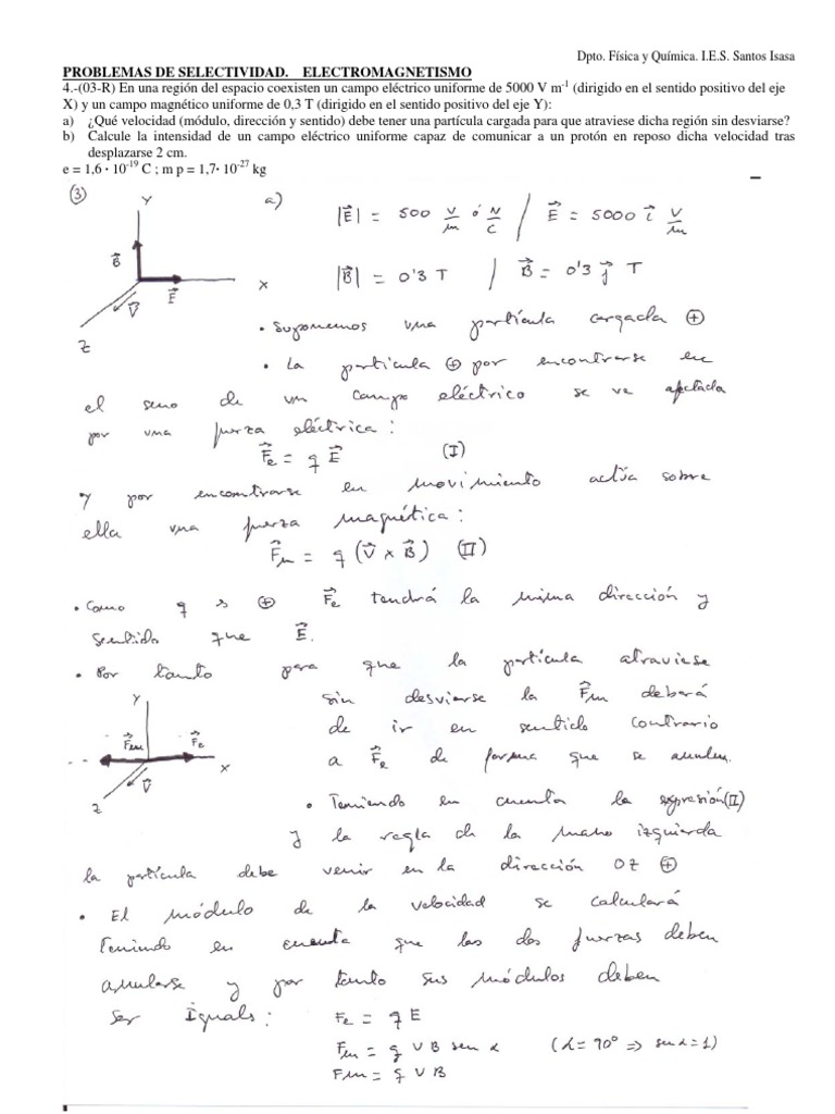 Ejercicios Resueltos de Electromagnetismo | PDF | Campo magnético ...