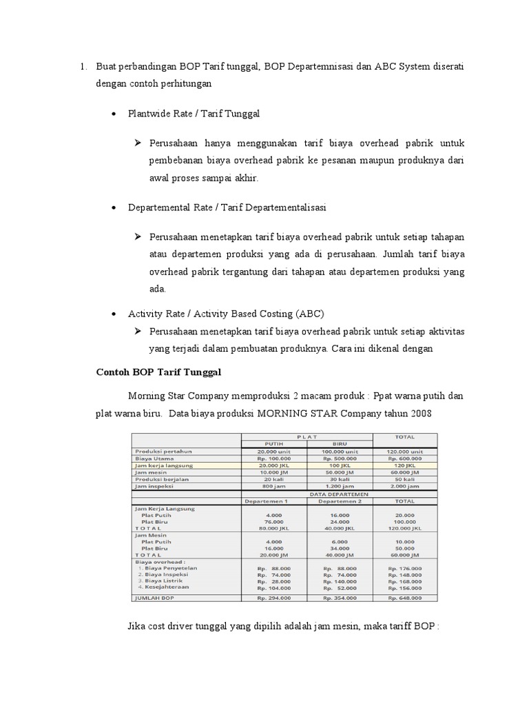 Perbandingan Metode BOP | PDF